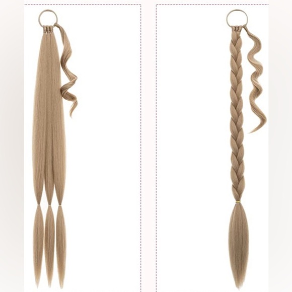 Hair | Synthetic Braided Tail Extension Dark Blonde | Poshmark